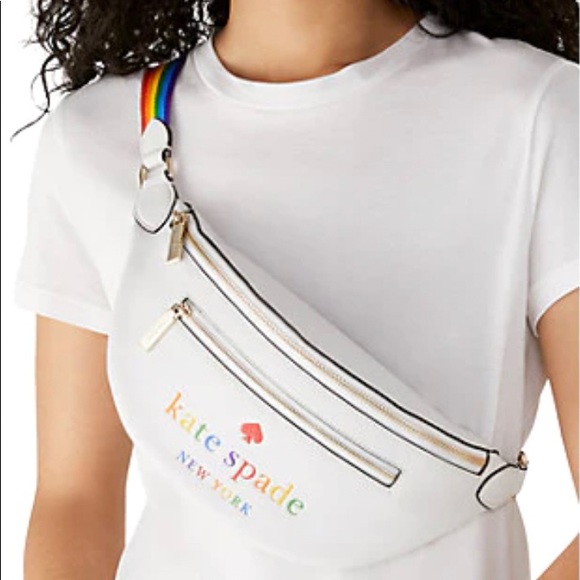 kate spade | Bags | Authentic Kate Spade Pebbled Leather Logo 2 Zips ...